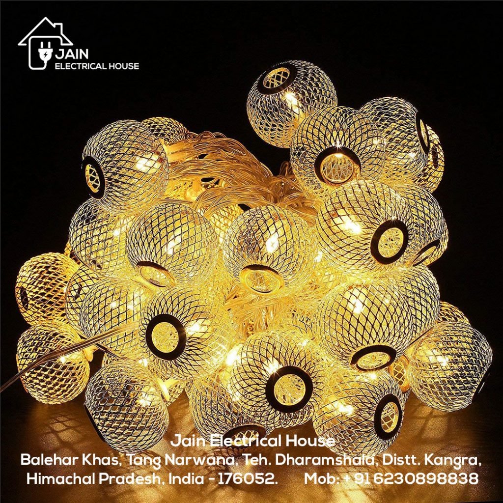 LED Metal Iron Ball String Lights - Jain Electrical House