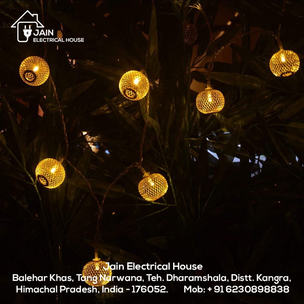 LED Metal Iron Ball String Lights - Jain Electrical House