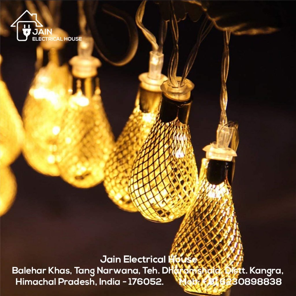 LED Metal Rain Drop String Light - Jain Electrical House