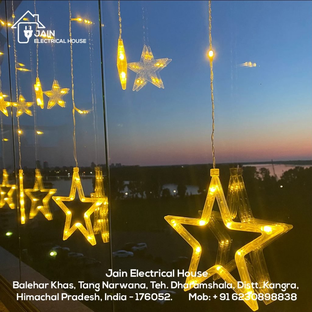 Decorative Festive Star Curtain LED Light (6+6 Star) | Decorative ...