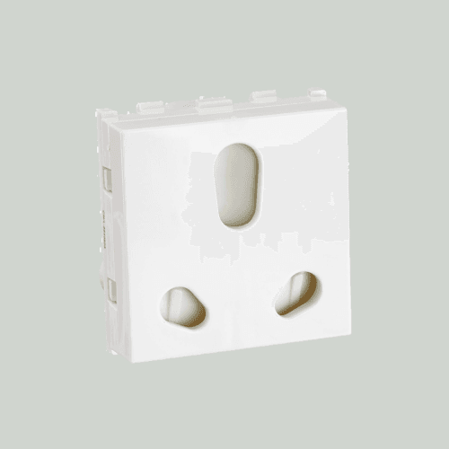 Buy Anchor Roma Urban 6A/16A Socket, 2 Module, ISI (66455)