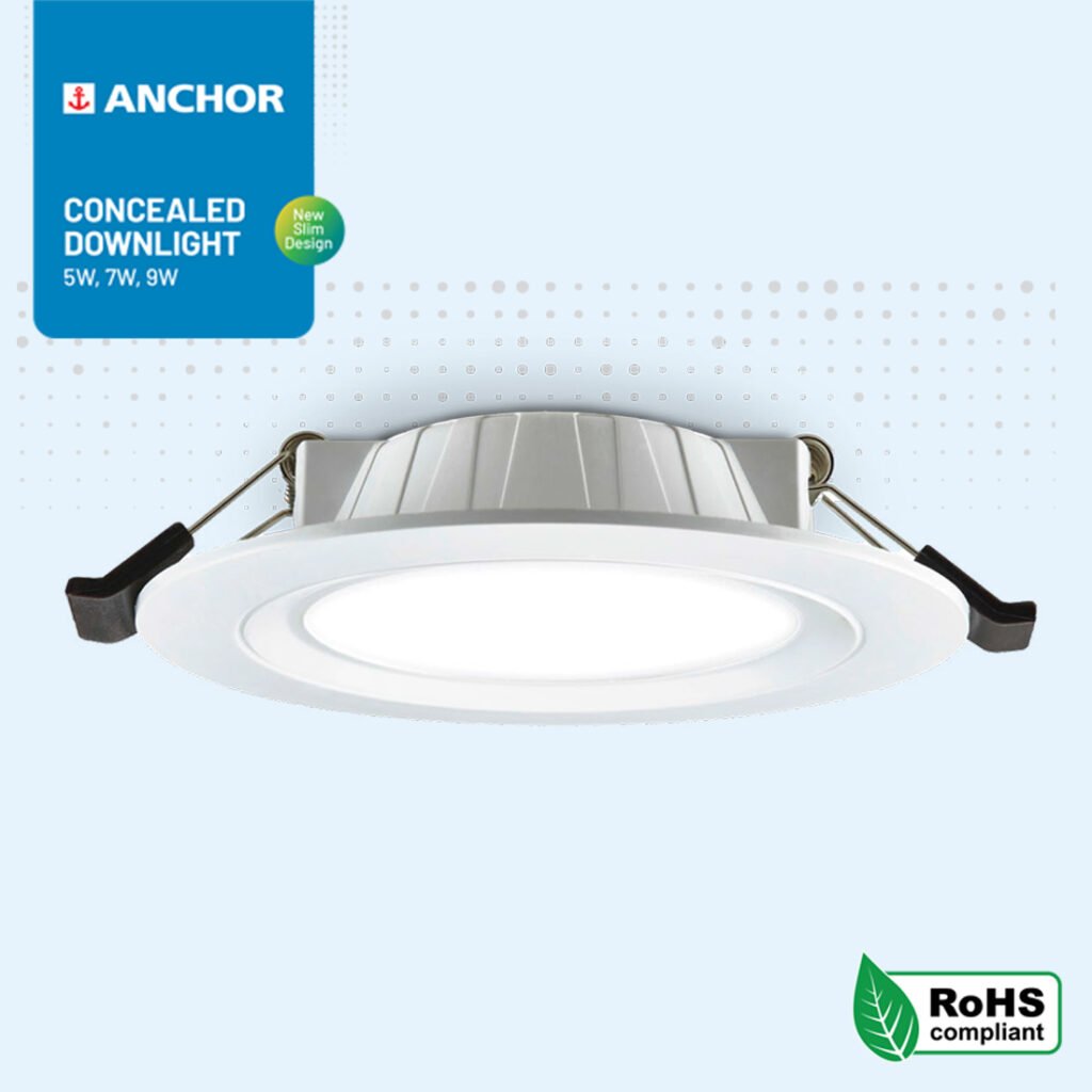 Buy Anchor Concealed Light 5W 6500k Slim (ADLM34057)